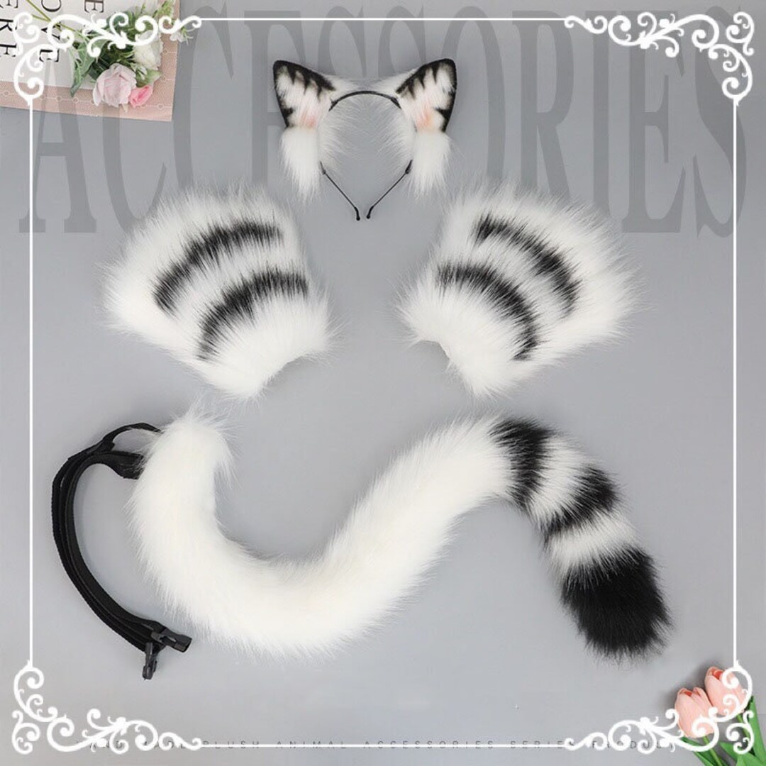Wolf Costume Fursuit,fursuit Paws for Black Paws White Finger and Pink ...