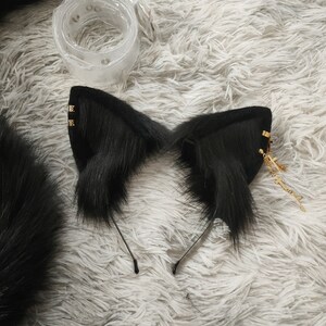 Candy Cat Ears and Tail, Cat Ears and Tail, Cat Ears, Tail Plug, Ears ...