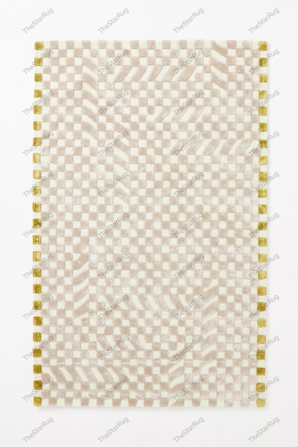 Hand Tufted Julia Rug Brix Box Wool Viscose Area Rug for Bedroom ...