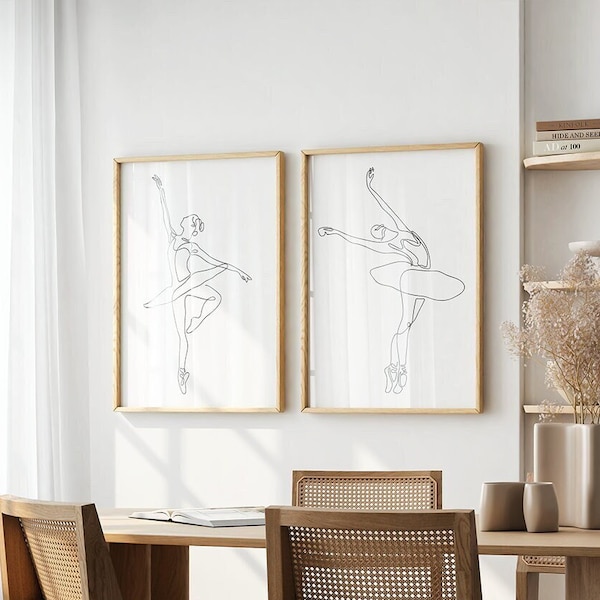 One Line Dancer Drawings - Etsy