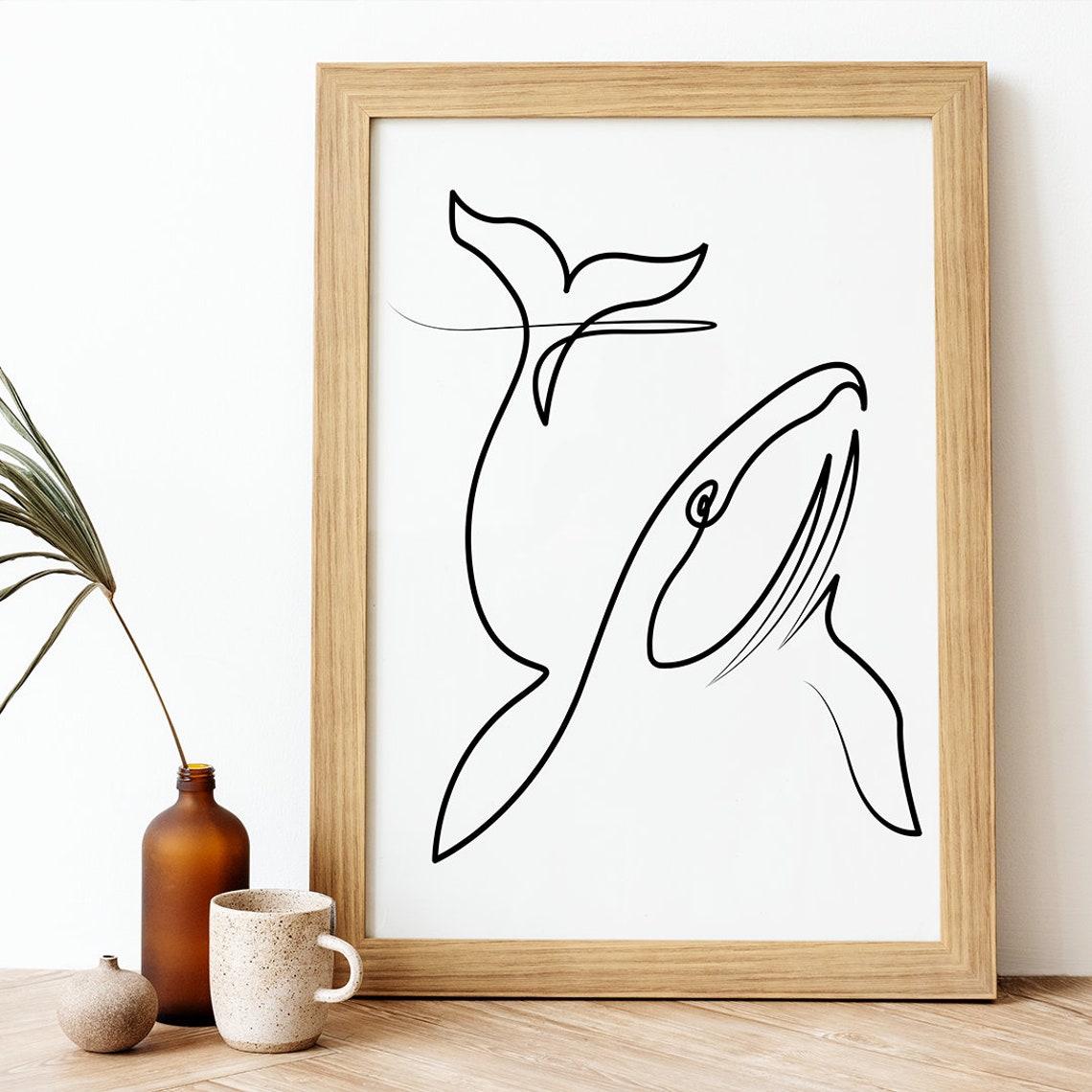 Whale Printable, Whale Line Art, Nursery Sea Animal Wall Art, Whale SVG ...