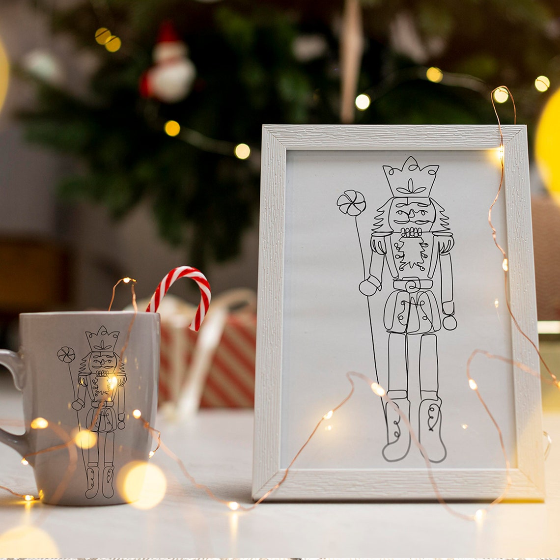 Nutcracker Line Art, Christmas Nutcracker Print, Nutcracker PNG & SVG ...