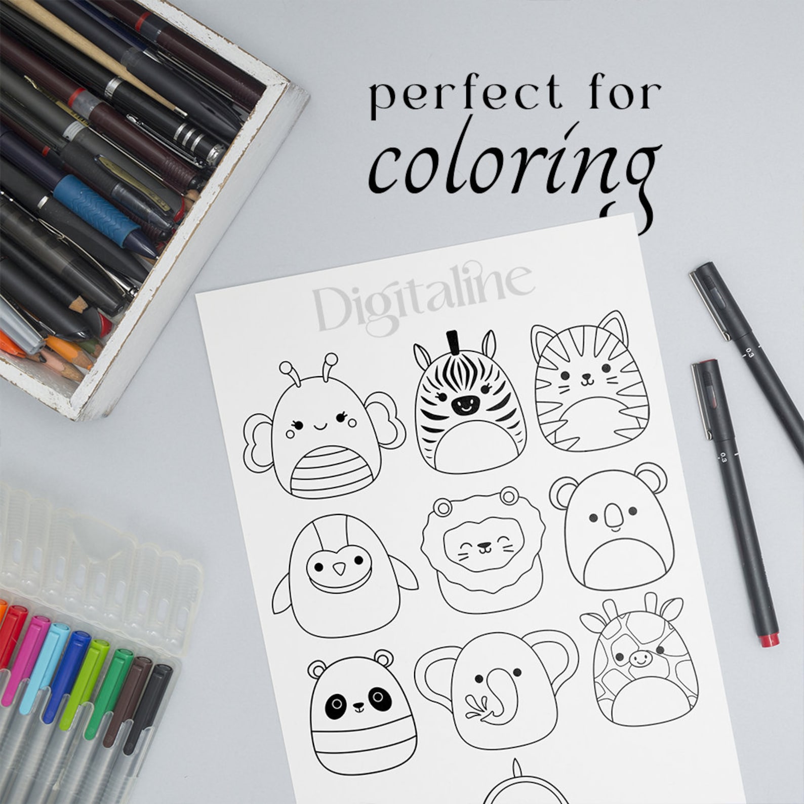 Squishmallows Animals Bundle | Set of 10 | PNG & SVG Clipart ...