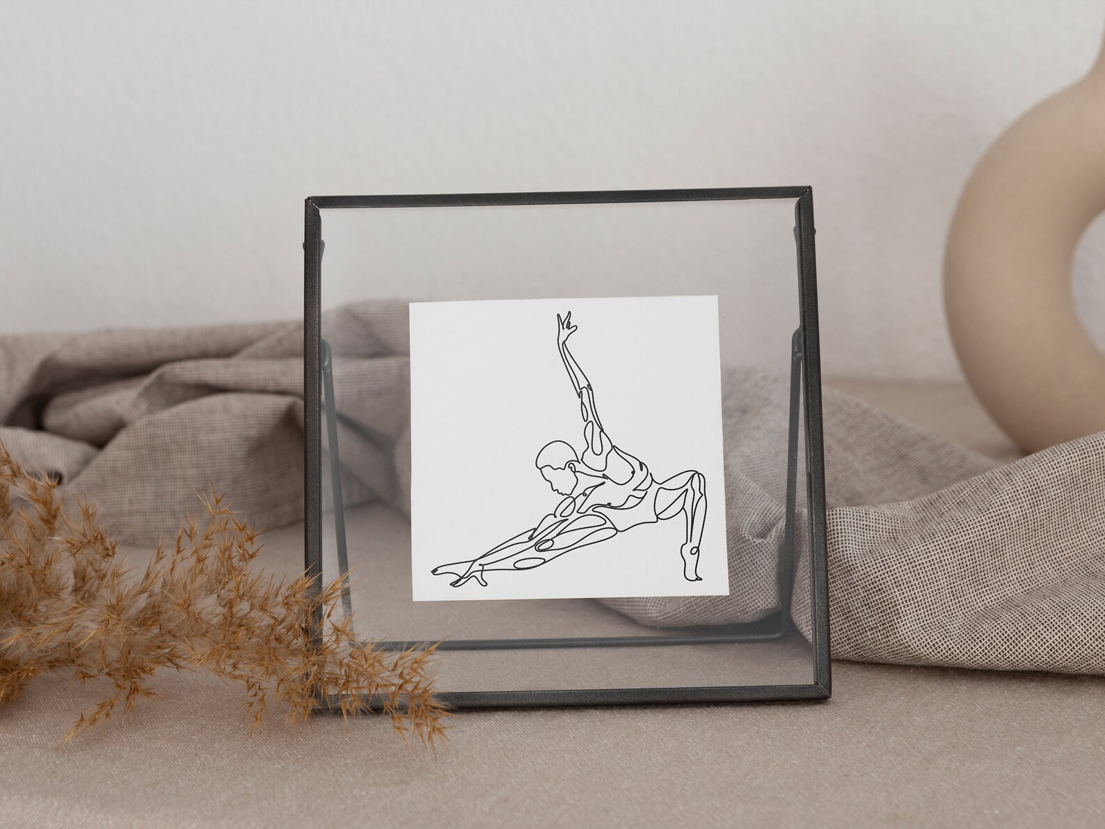 Male Dancer Line Art Set of 9 Wall Art, One Line Men Dancer Ballerina ...