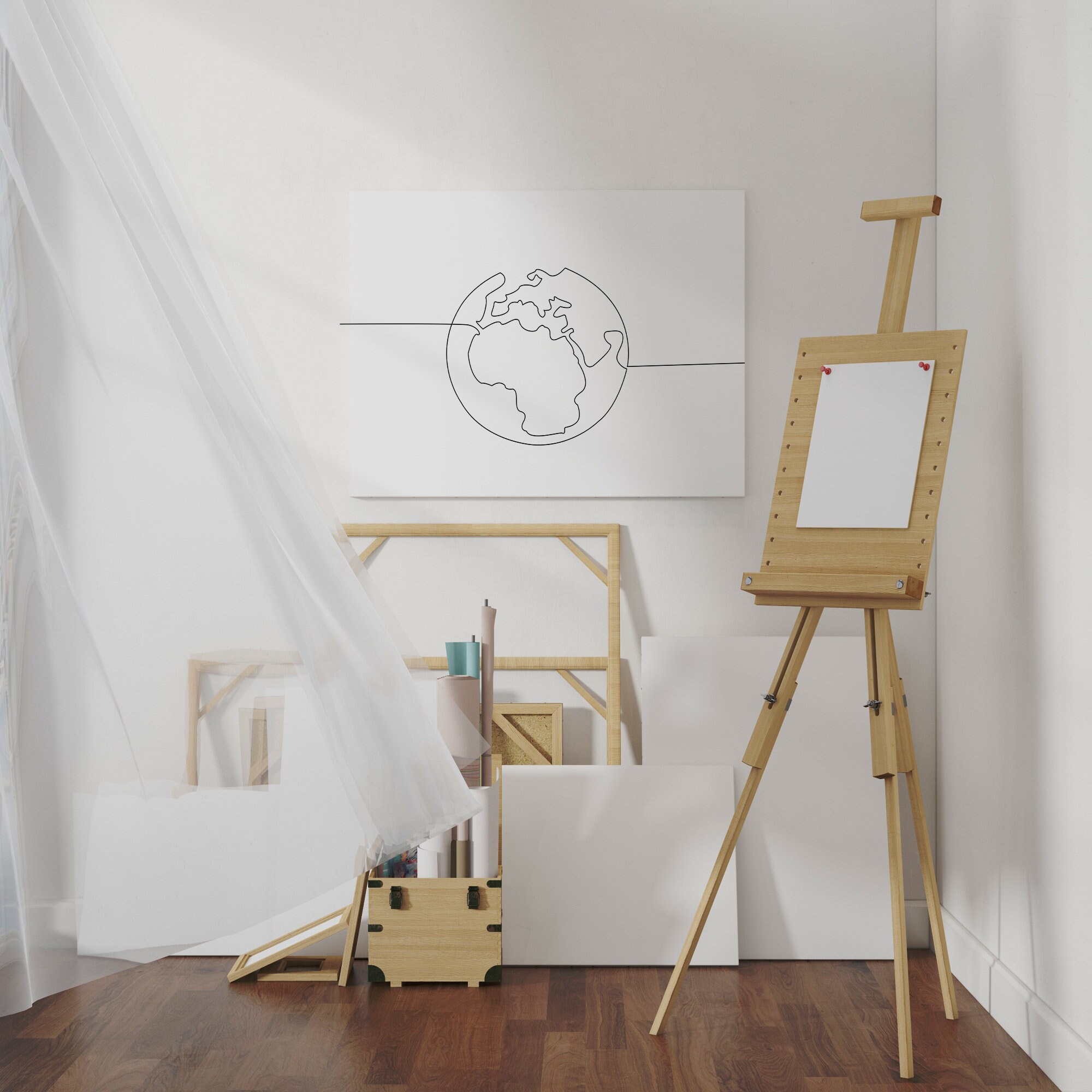 One Line World, Globe Line Art, Travel Line Drawing, Contiguous Line ...