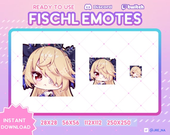 Fischl Genshin Impact Pout Emote for Twitch / Discord Ein - Etsy India