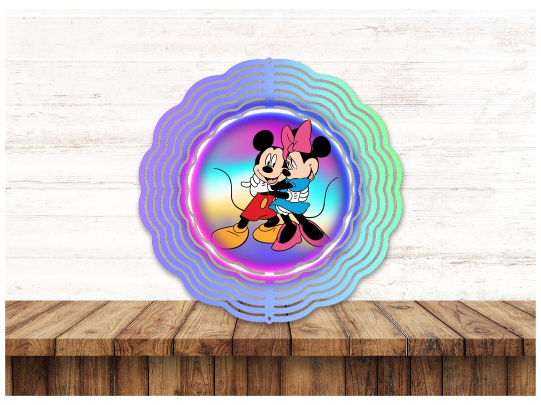 10in Minnie and Mickey Wind Spinner Digital Download - Etsy