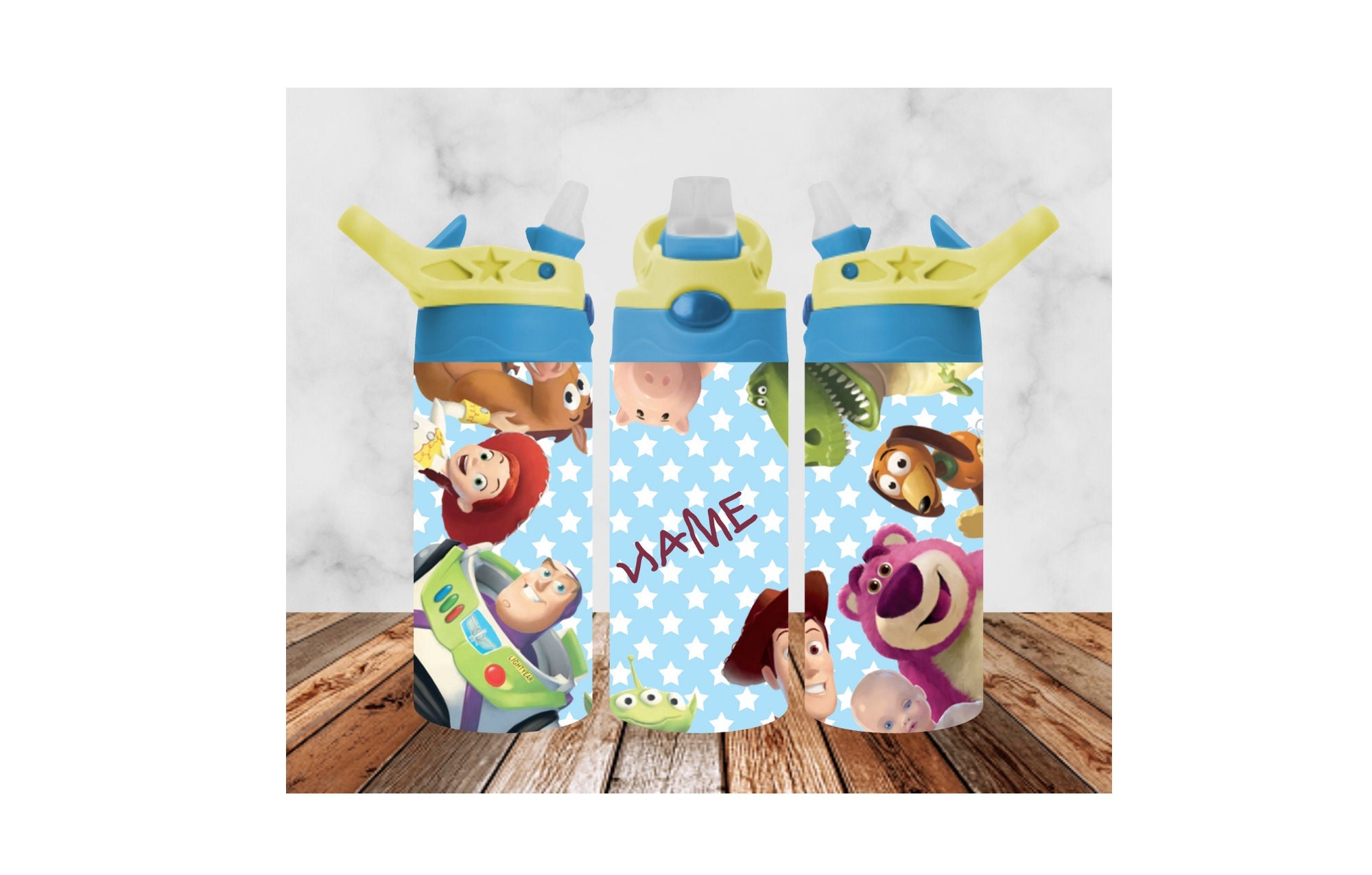 12 Oz Flip Top Toy Story Wrap Png - Etsy