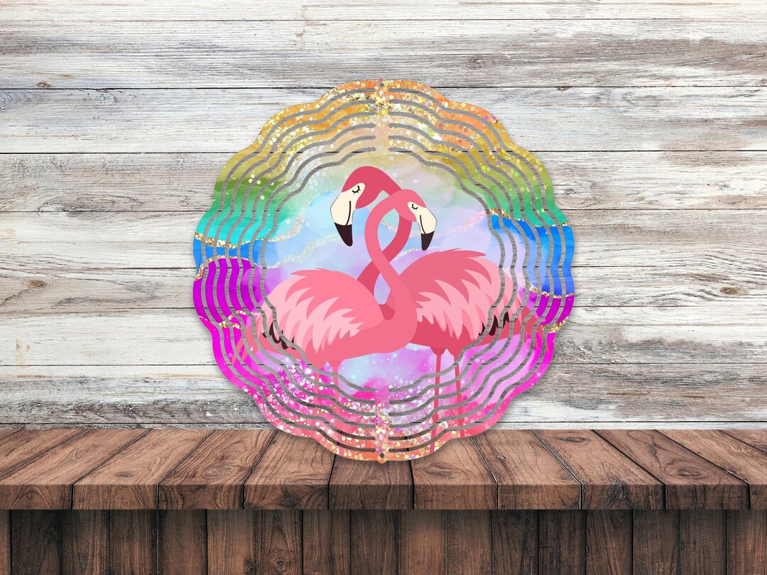 10in. Flamingo Wind Spinner Digital Download - Etsy