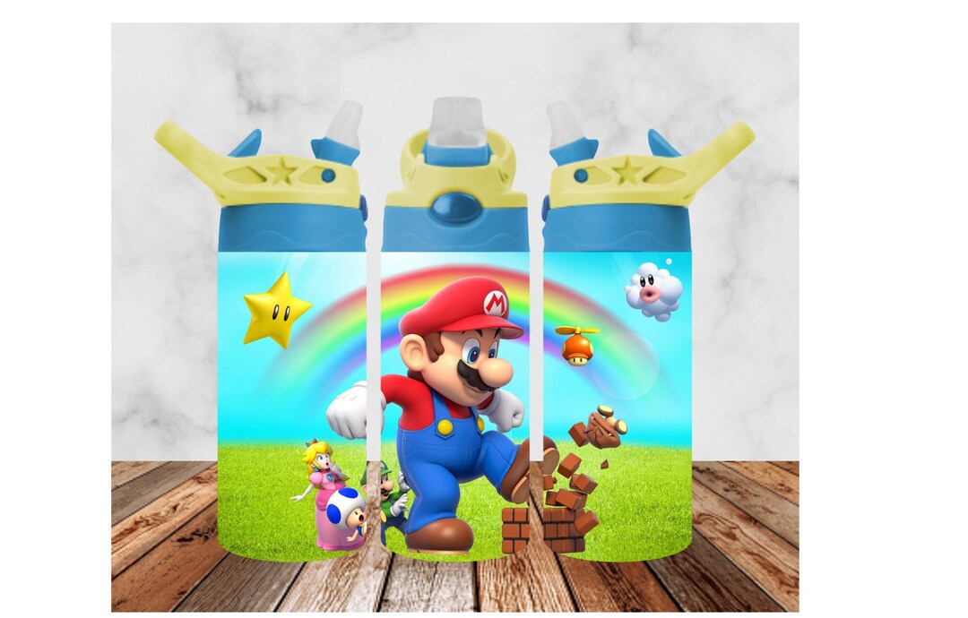 12oz. Mario Flip Top Straight Tumbler Digital Download - Etsy
