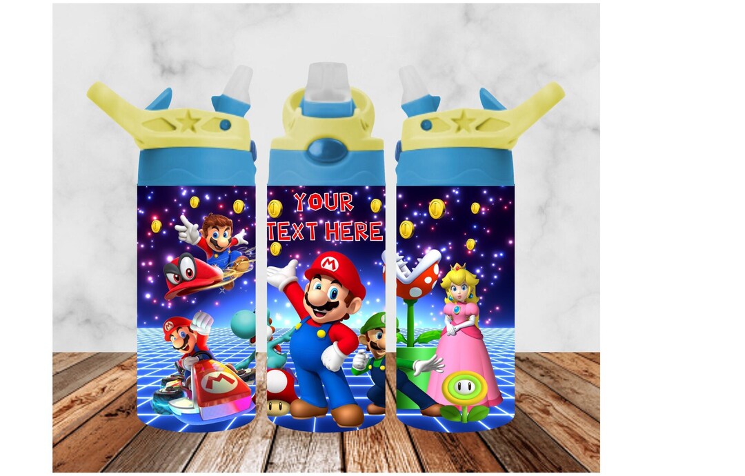 12oz. Mario Flip Top Straight Flip Top Tumbler Digital Download - Etsy