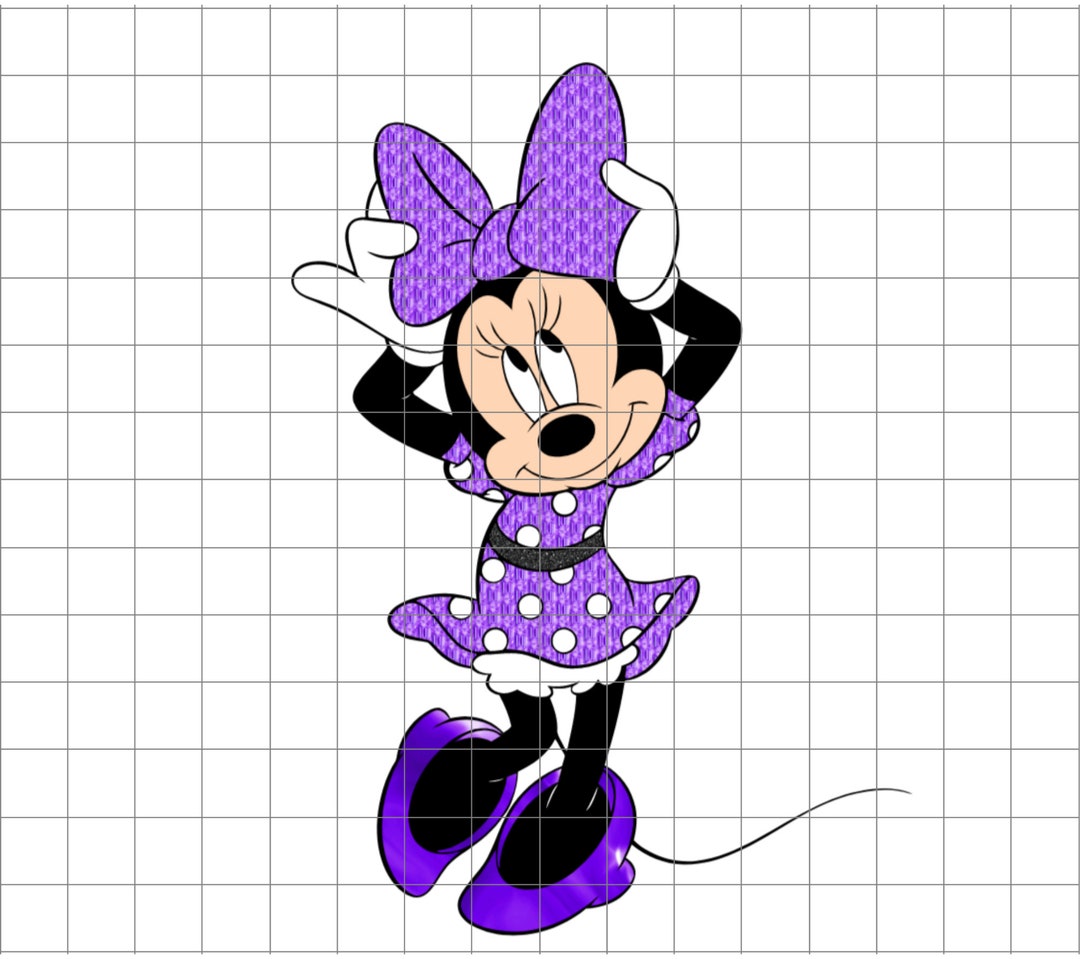 Purple Minnie Transparent PNG Digital Download - Etsy