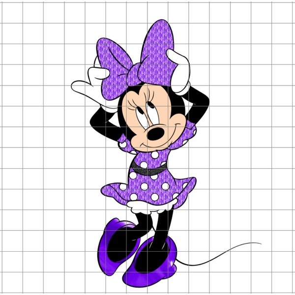 Purple Minnie Mouse - Etsy