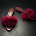 Feather Slippers, Bridal Slippers, Feather Heels, Marabou Slippers ...