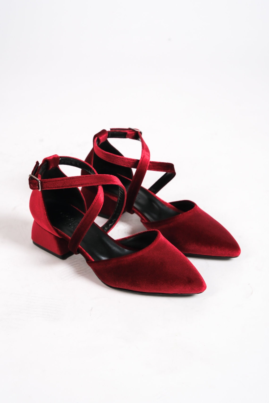 Red Velvet Heels Burgundy Velvet Shoes Red Bridal Shoes - Etsy