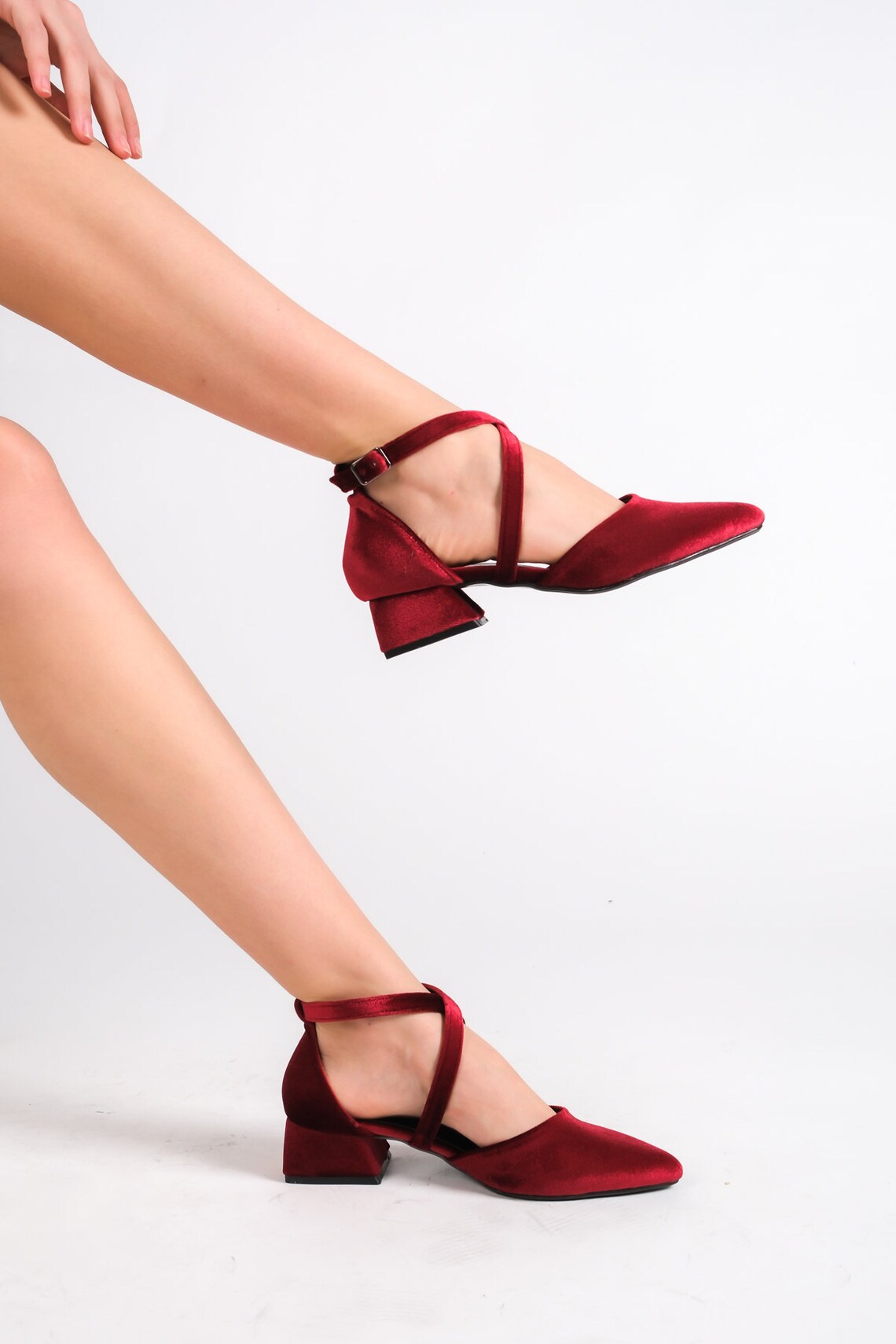 Red Velvet Heels Burgundy Velvet Shoes Red Bridal Shoes - Etsy