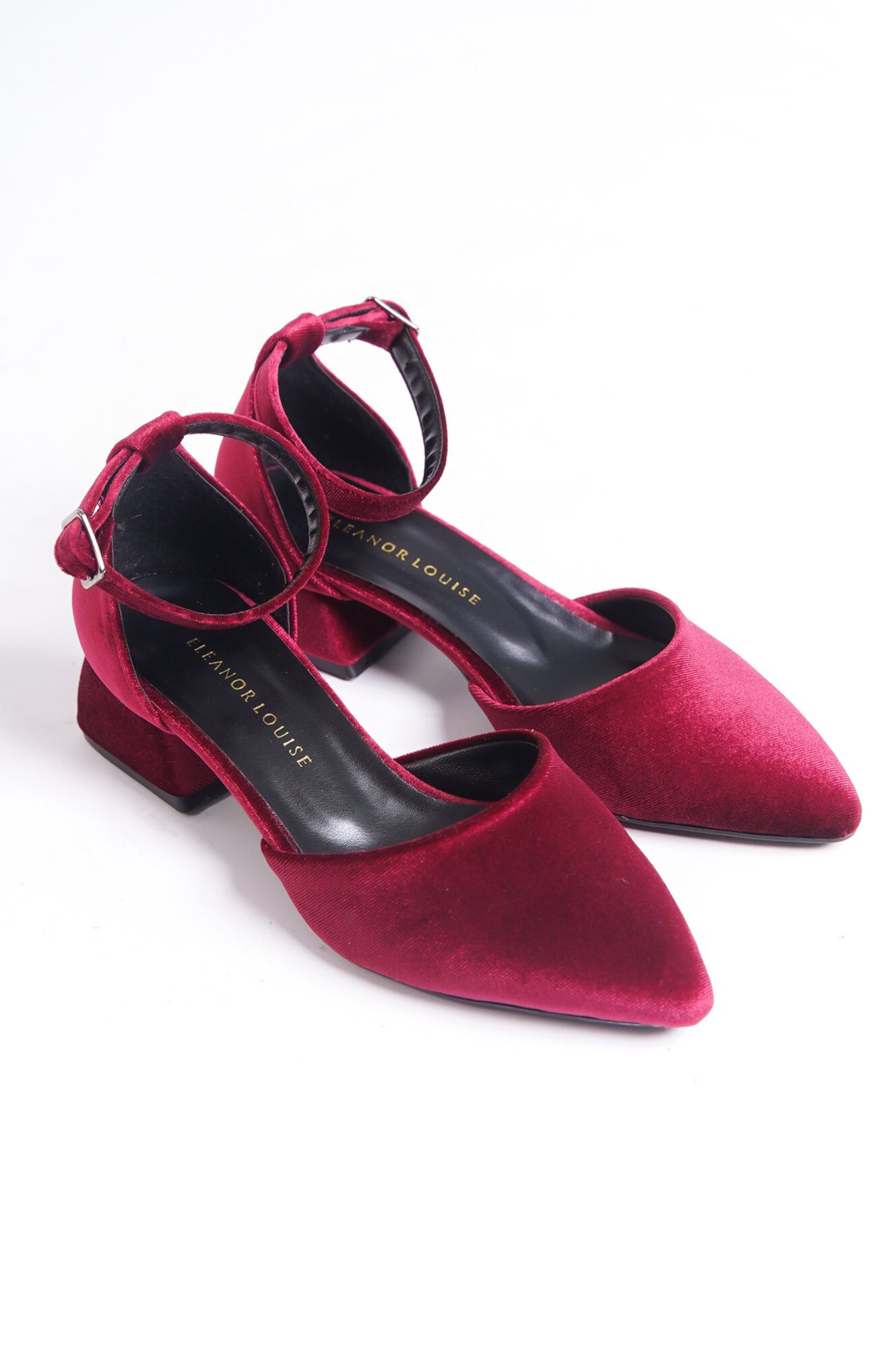 Red Velvet Heels Burgundy Velvet Shoes Red Bridal Shoes - Etsy