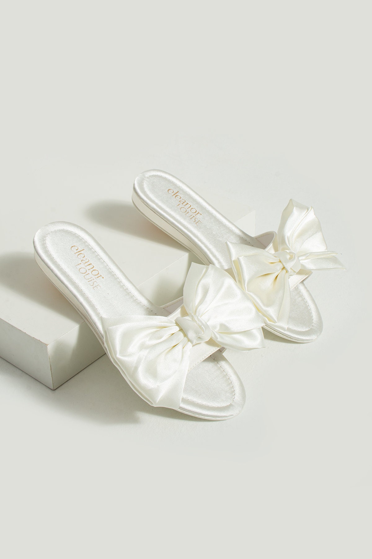 Satin Bride Slippers Bride Slippers Bridal Slippers Bride Etsy