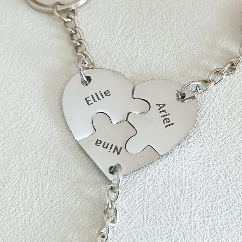 Puzzle Keychain - Etsy