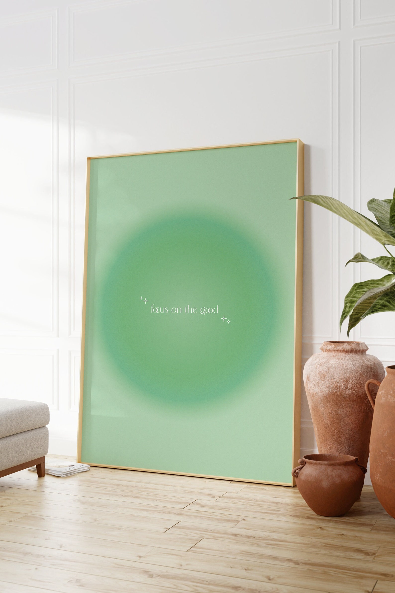 Sage Green Y2K Aesthetic Aura Poster Indie Room Decor Spiritual Energy ...