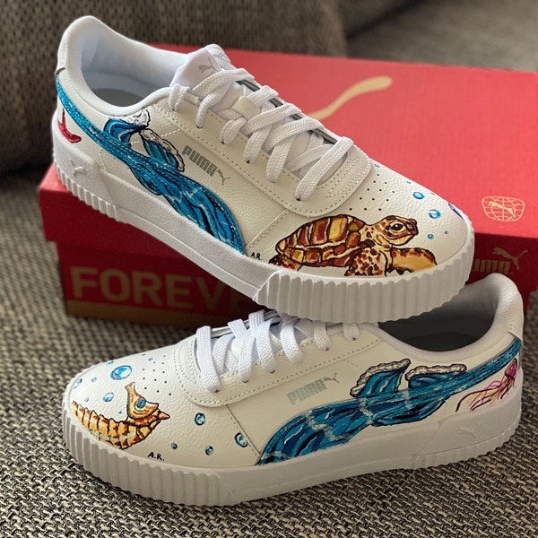 Hand Painted Shoes - Etsy