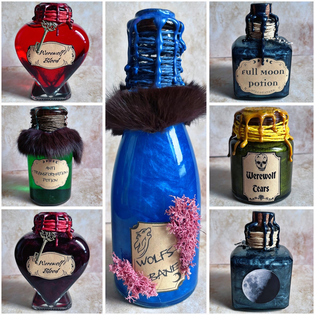 Werewolf Potions Dark Potions Magical Sparkling Shimmering Decoration ...