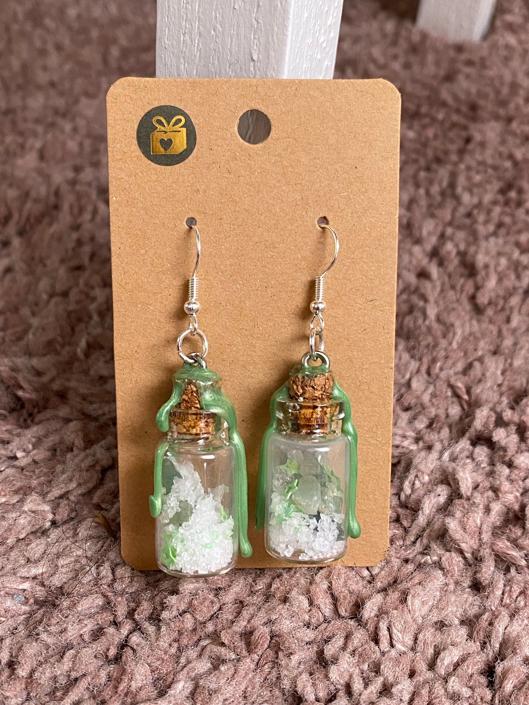 Vial Earrings Potion Fairy Jewellery Witchy Earrings - Etsy