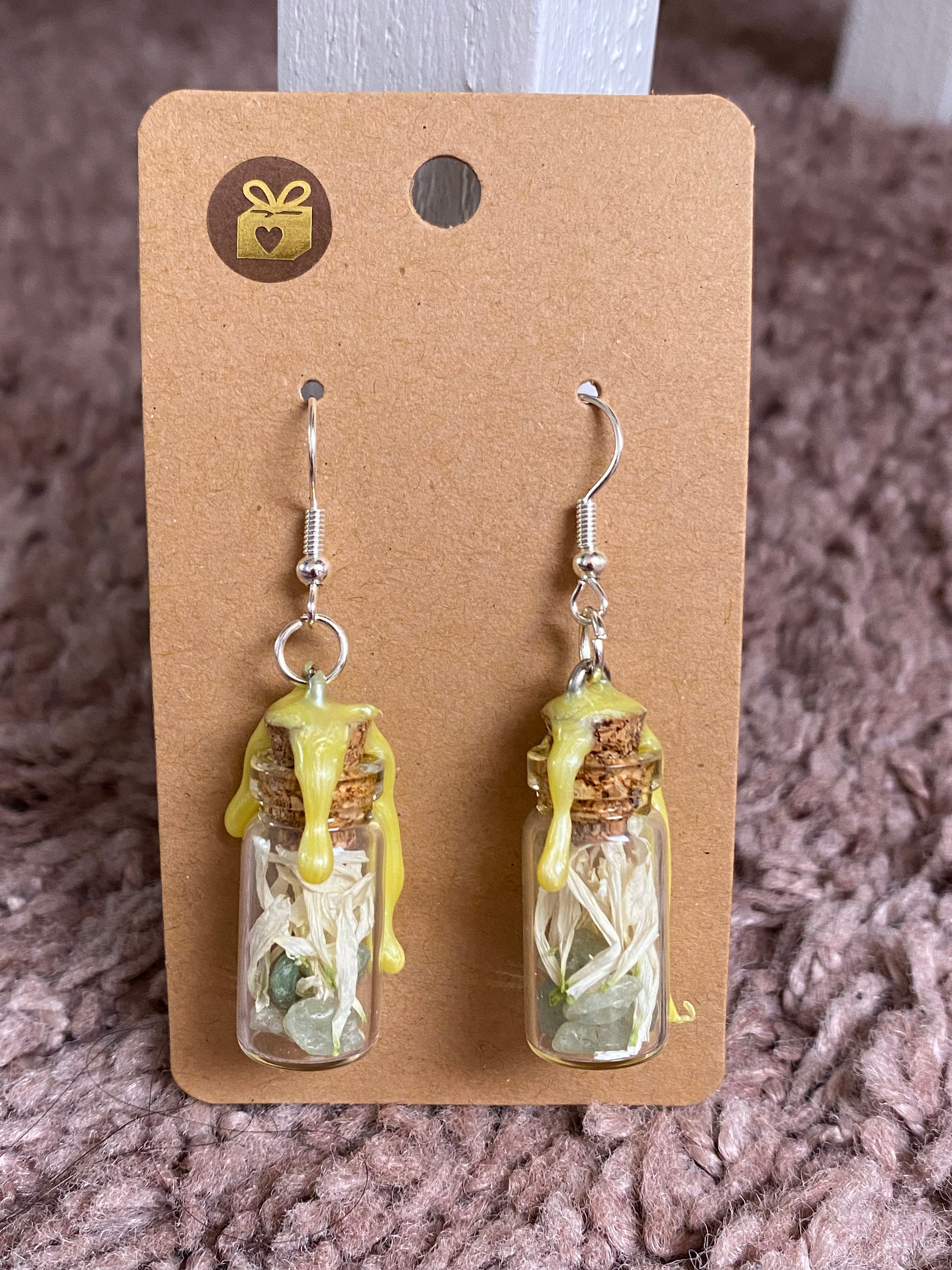 Vial Earrings Potion Fairy Jewellery Witchy Earrings - Etsy