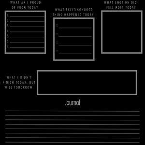 Night Routine Journal Dark Mode - Etsy