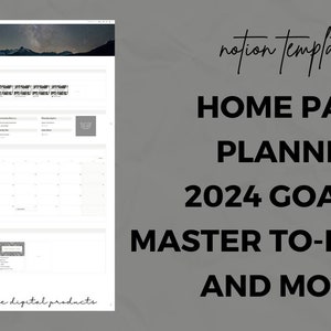 2024 Digital Planner | Notion Template | Goal Tracker - Etsy