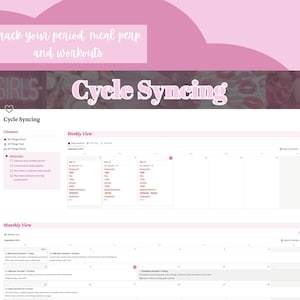 Cycle Tracker | Notion Template - Etsy