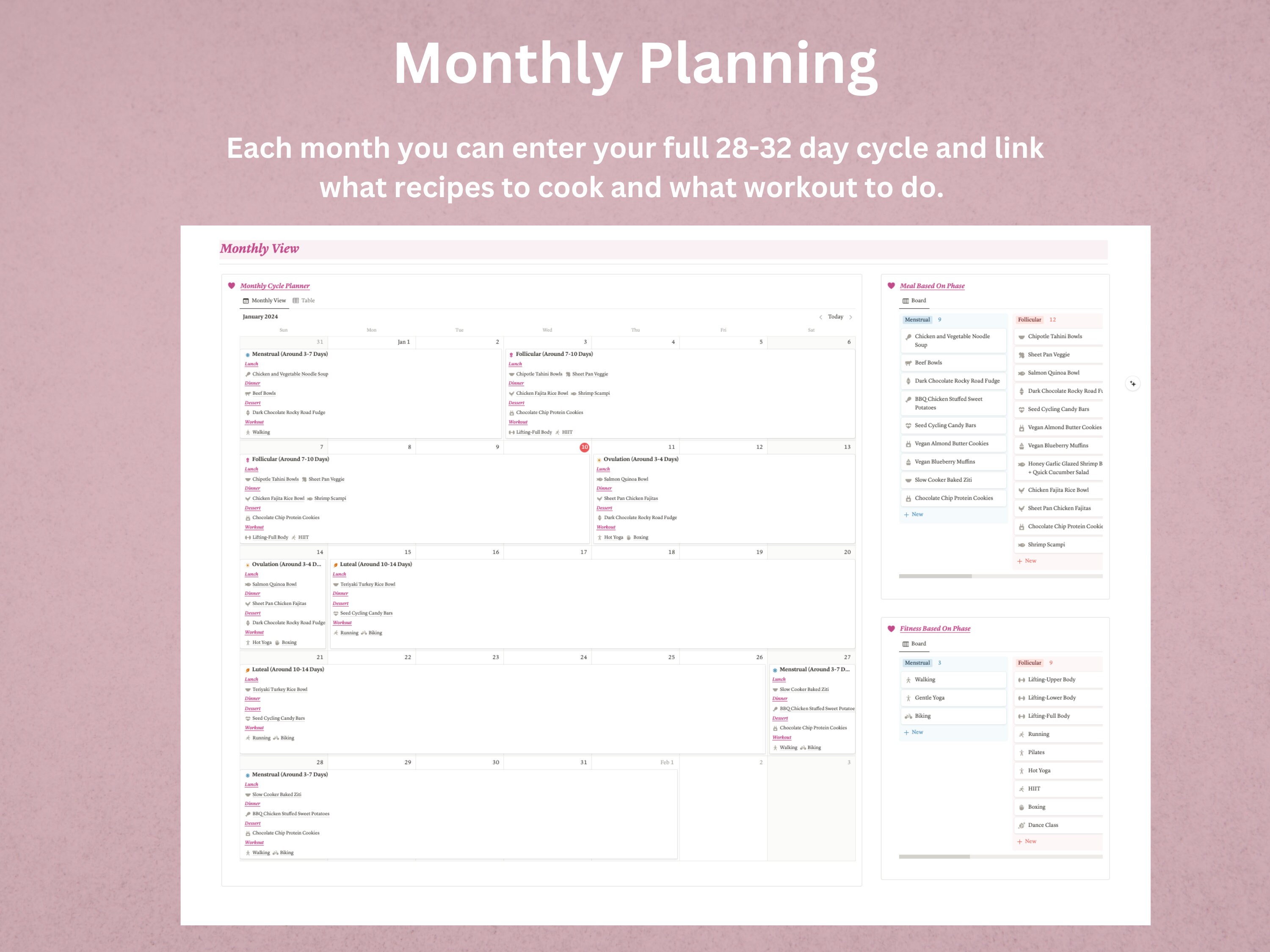Cycle Syncing Notion Template - Etsy Cycle Syncing Notion Template - Etsy