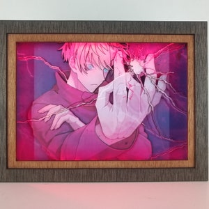 Gojo Anime Night Light, Shadow Box, Lightbox, Anime Lightbox, Amazing ...