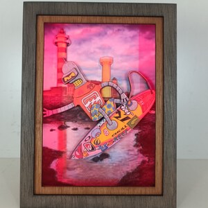 Futurama Inspired Shadow Box Night Light - Cool Bender Lightbox, Fun ...