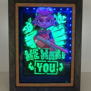 Your Custom Splatoon Character Splatoon Night Light, Grizzco Industries ...