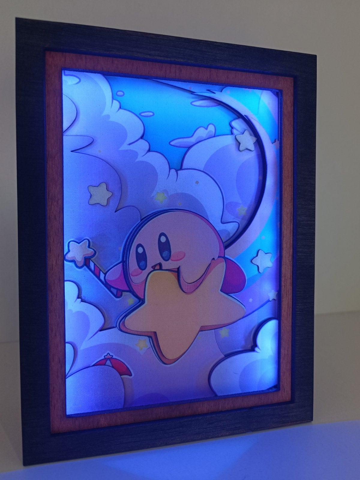 Kirby Night Light Kirby Shadow Box Kirby Lightbox Kirby - Etsy