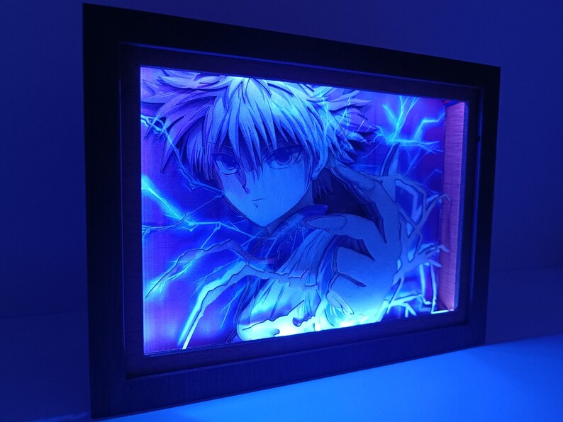 Gon Anime Night Light Shadow Box Lightbox Anime Lightbox - Etsy