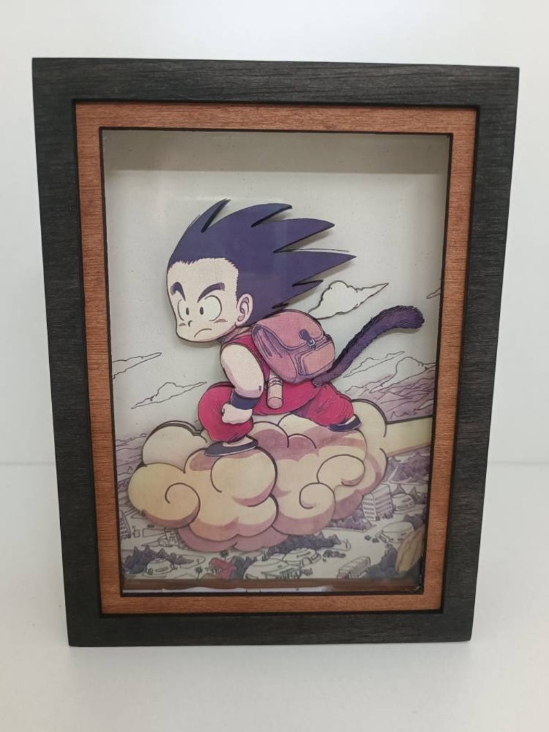 Dragon Anime Shadow Box Night Light: Color Changing Lamp - Etsy