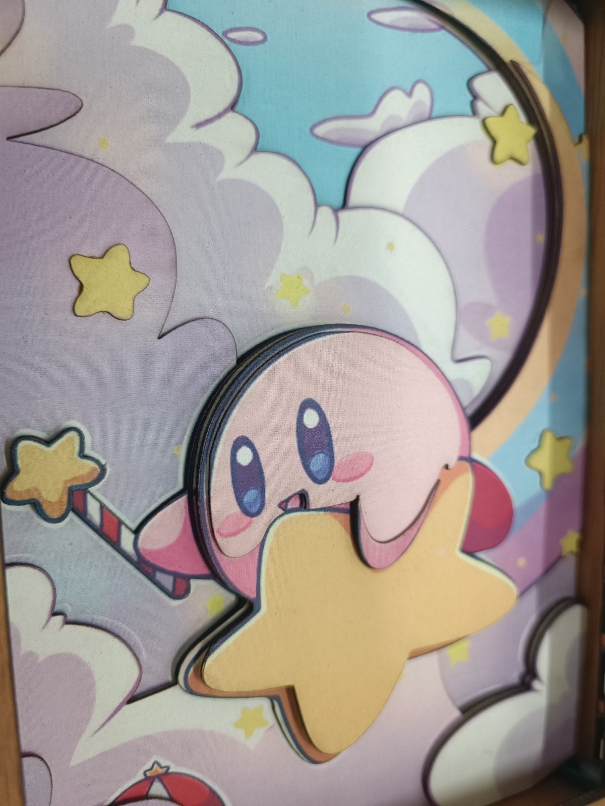 Kirby Night Light Kirby Shadow Box Kirby Lightbox Kirby - Etsy