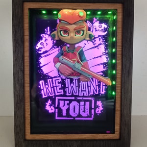 Your Custom Splatoon Character Splatoon Night Light, Grizzco Industries ...
