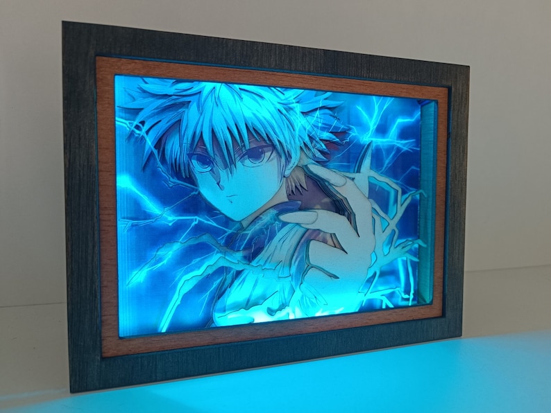 Gon Anime Night Light Shadow Box Lightbox Anime Lightbox - Etsy