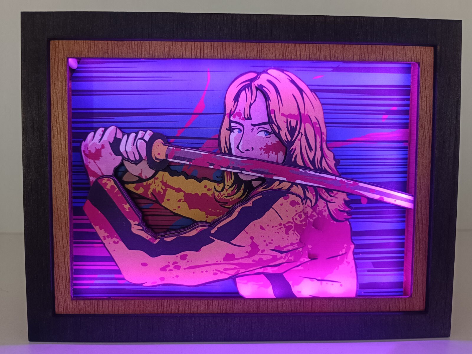 Samurai Vibes Lamp – Kill Bill Fan Art Light for Tarantino Fans - Etsy