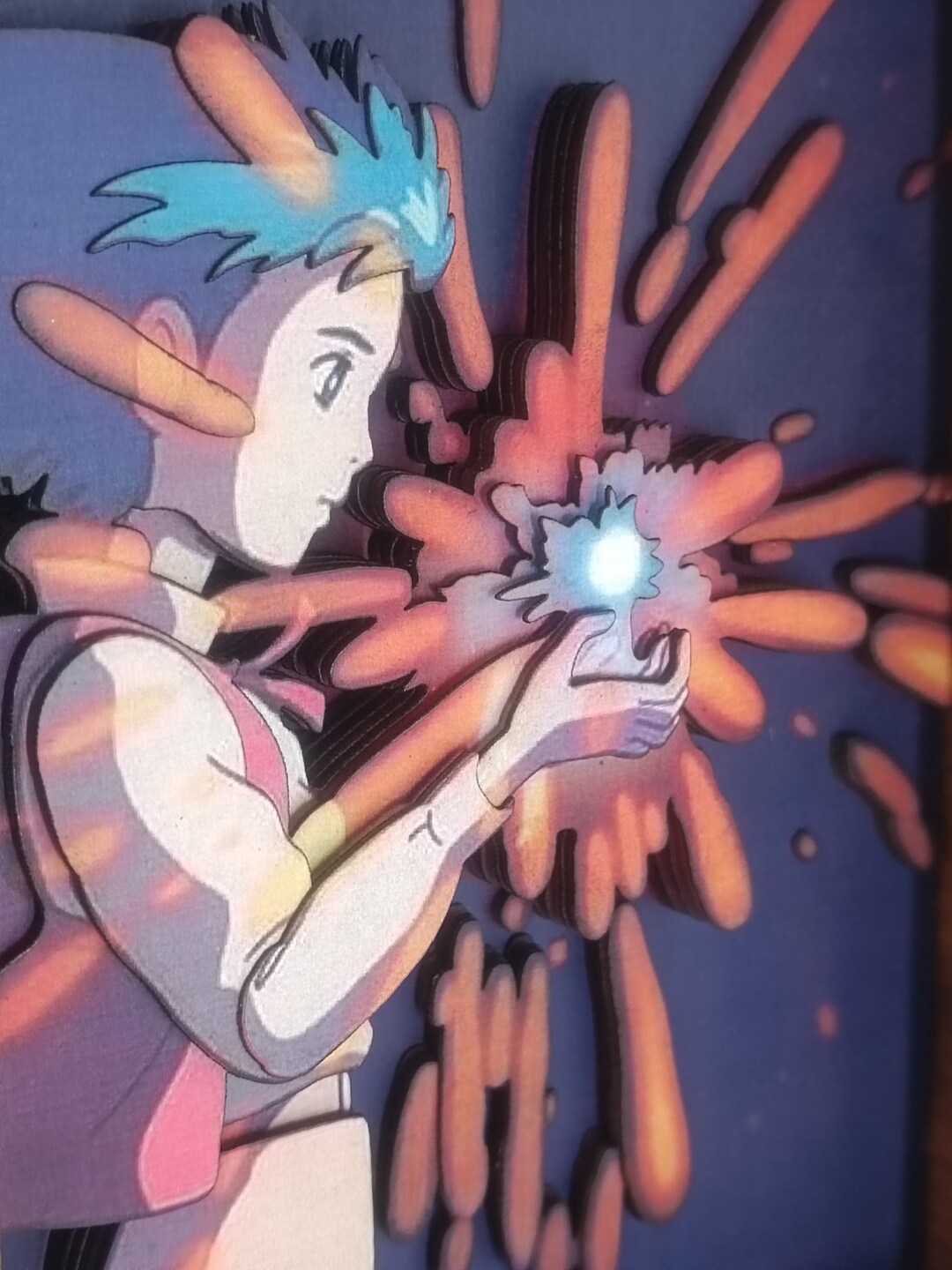 Howl's Moving Castle Shadow Box Night Light: Anime Diorama Lamp - Etsy