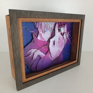 Gojo Anime Night Light, Shadow Box, Lightbox, Anime Lightbox, Amazing ...
