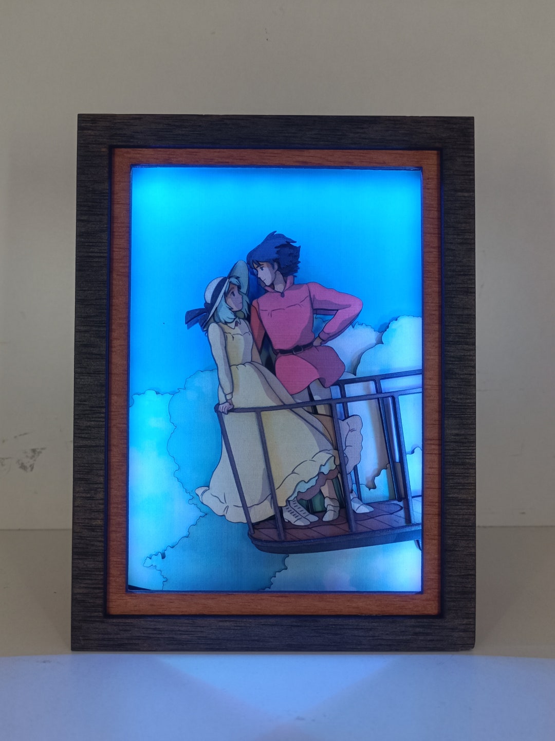 Handmade Howl's Moving Castle Lamp: Anime Diorama Night Light - Etsy