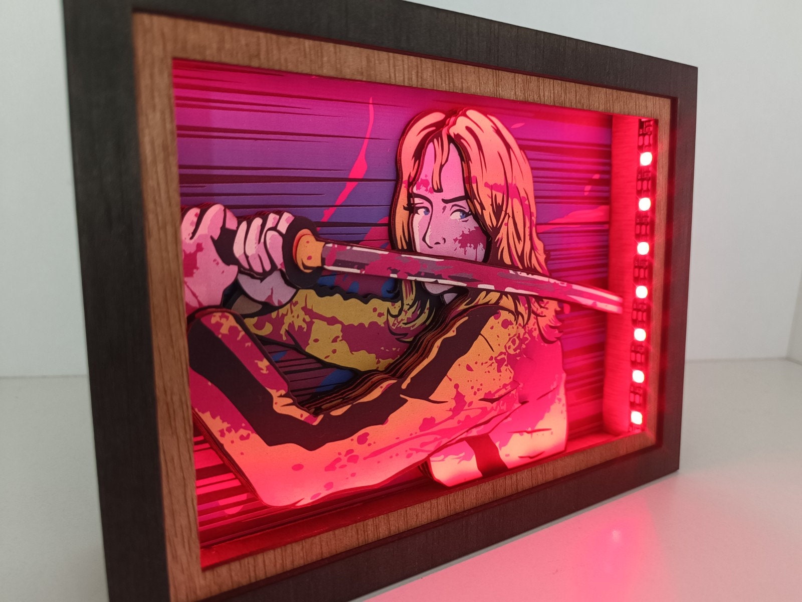 Samurai Vibes Lamp – Kill Bill Fan Art Light for Tarantino Fans - Etsy