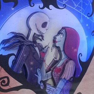 Jack Skellington the Nightmare Before Christmas Night Light, Shadow Box ...