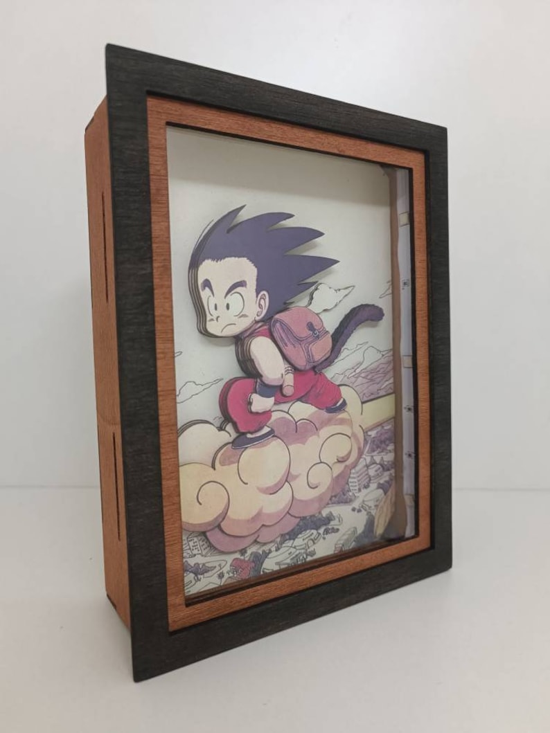 Dragon Anime Shadow Box Night Light: Color Changing Lamp - Etsy