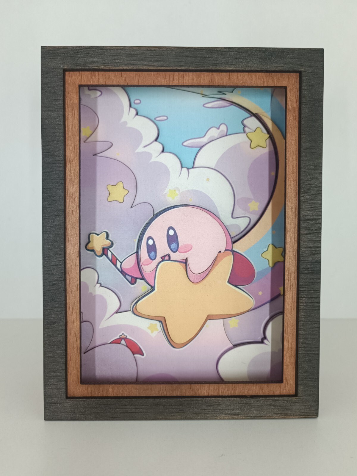 Kirby Night Light Kirby Shadow Box Kirby Lightbox Kirby - Etsy