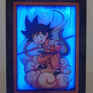 Dragon Anime Night Light, Shadow Box, Dragon Lightbox, Anime Lightbox ...